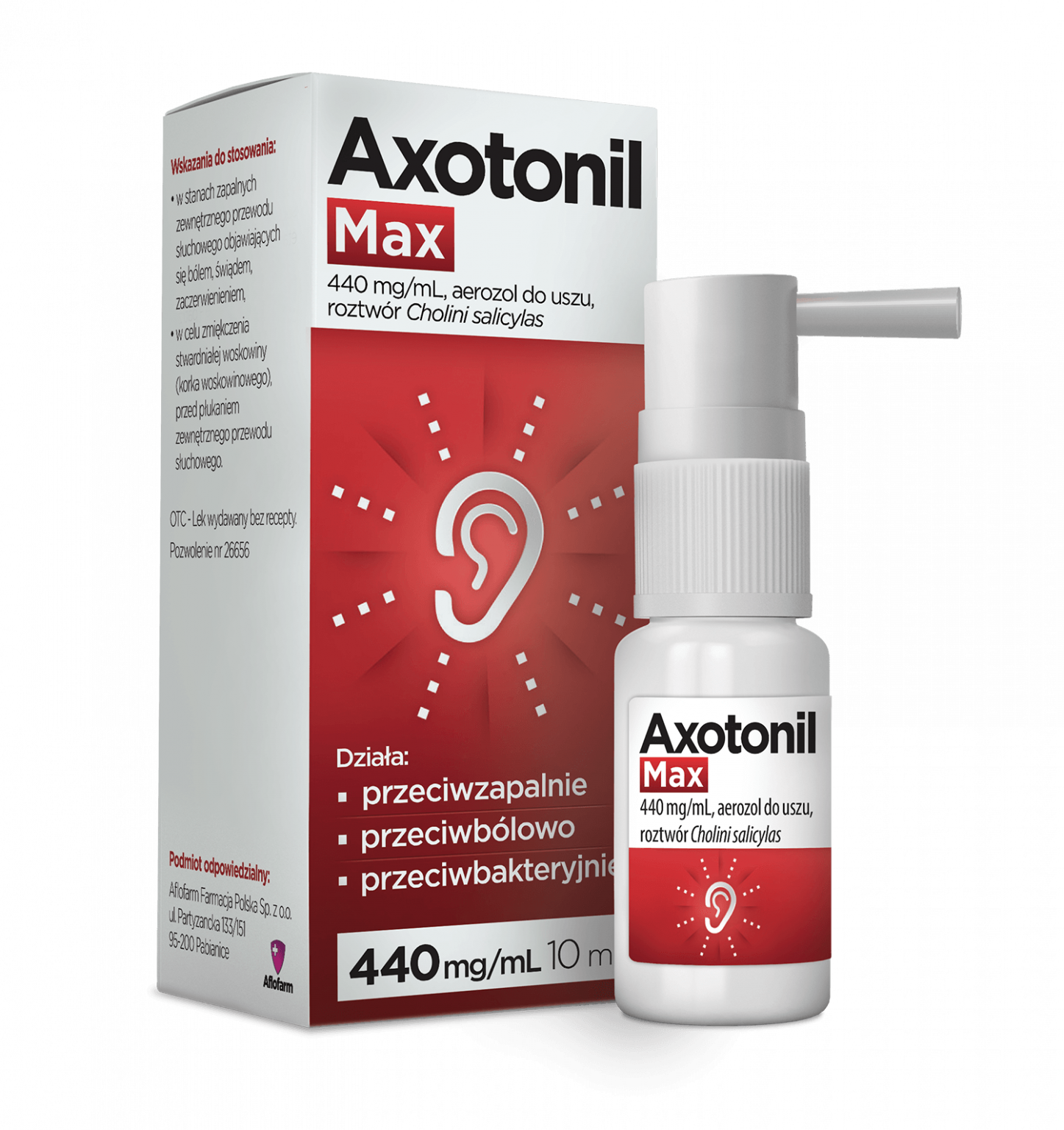 Axotonil – w stanach zapalnych zewnętrznego przewodu słuchowego ...